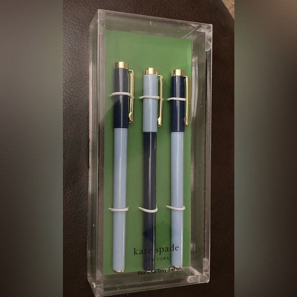 kate spade | Other | Kate Spade Nwt Navy Blue Colorblock Fine Tip Pen ...